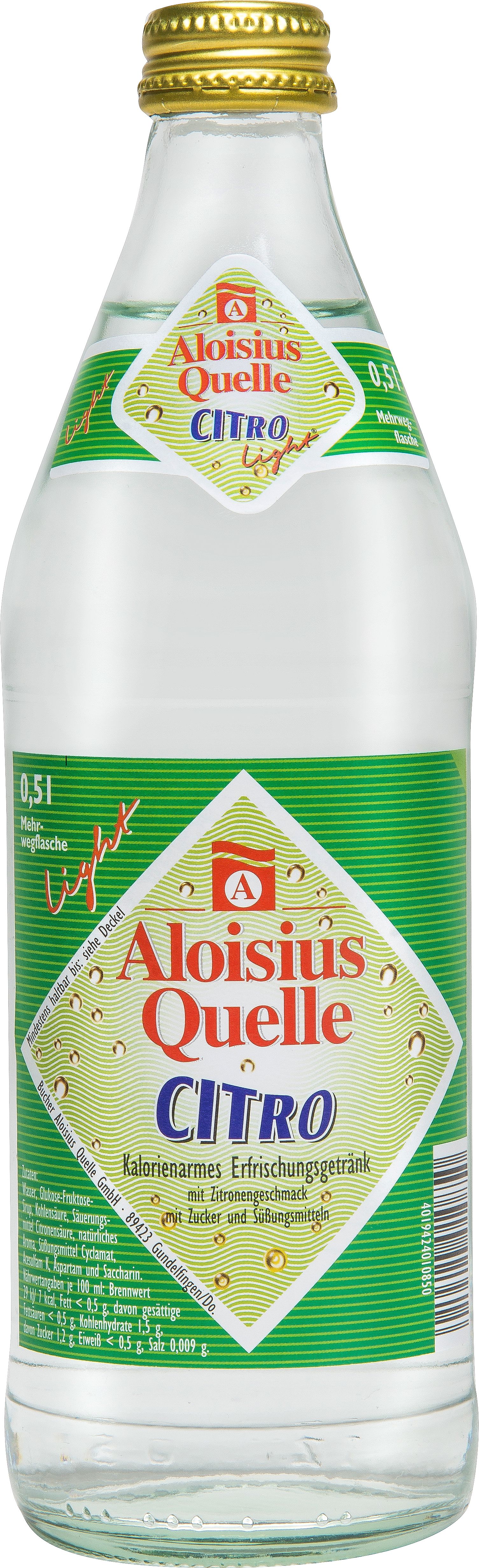 Erfrischungsgetränke - Sortiment - Aloisius Quelle